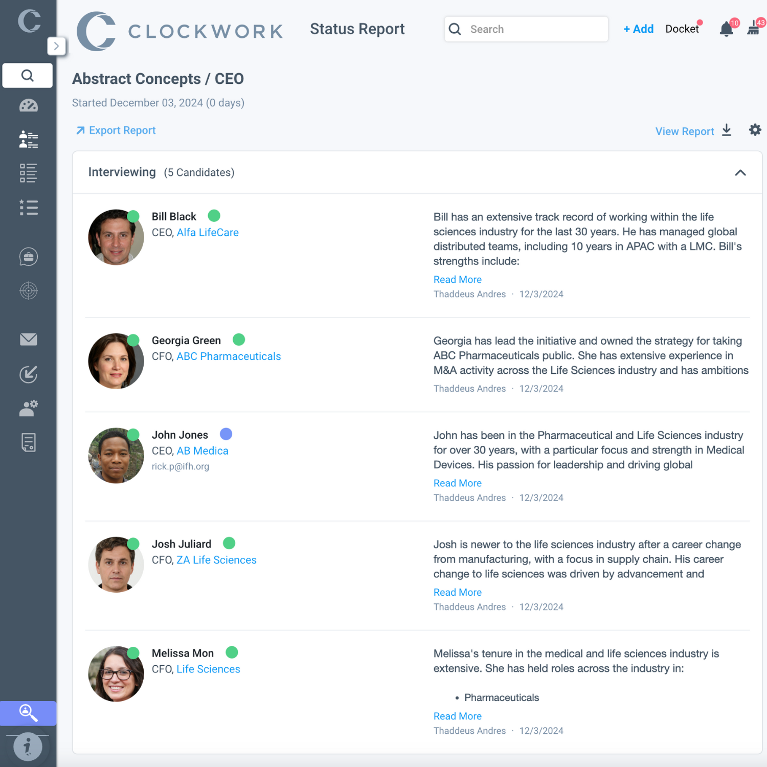 Clockwork Recruiting - Executive Search Software & Solutions | Clockwork
